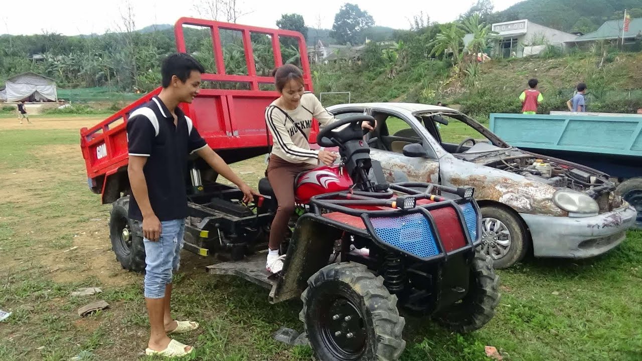 Use savings to buy a 4-wheel vehicle. Surprised by the young man's ...