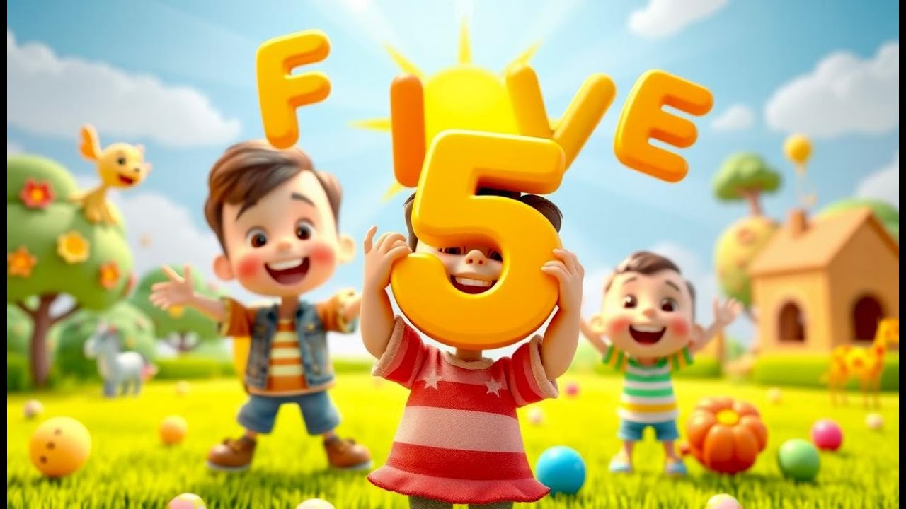 Counting Rhyme 1 to 20 with Spellings | Nursery Rhymes & Kids Songs ...