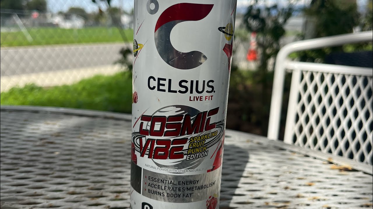 Celsius cosmic vibe sparking fruit punch review - YouTube