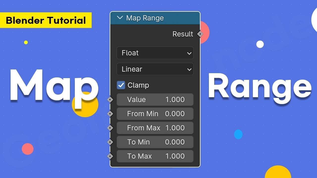 블렌더 강좌 지오메트리 노드 지식 1 Map Rangeblender Geometry Node Tutorial