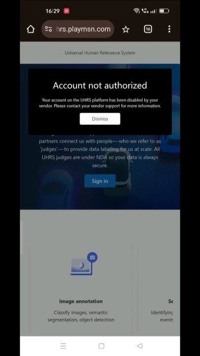 #uhrs problem solve account not authorized - YouTube