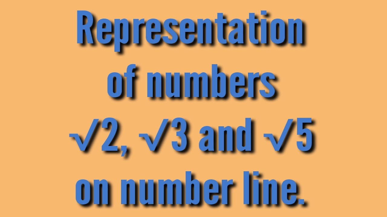 How to represent √2,√3 and √5 on number line. For class IX. By S K ...