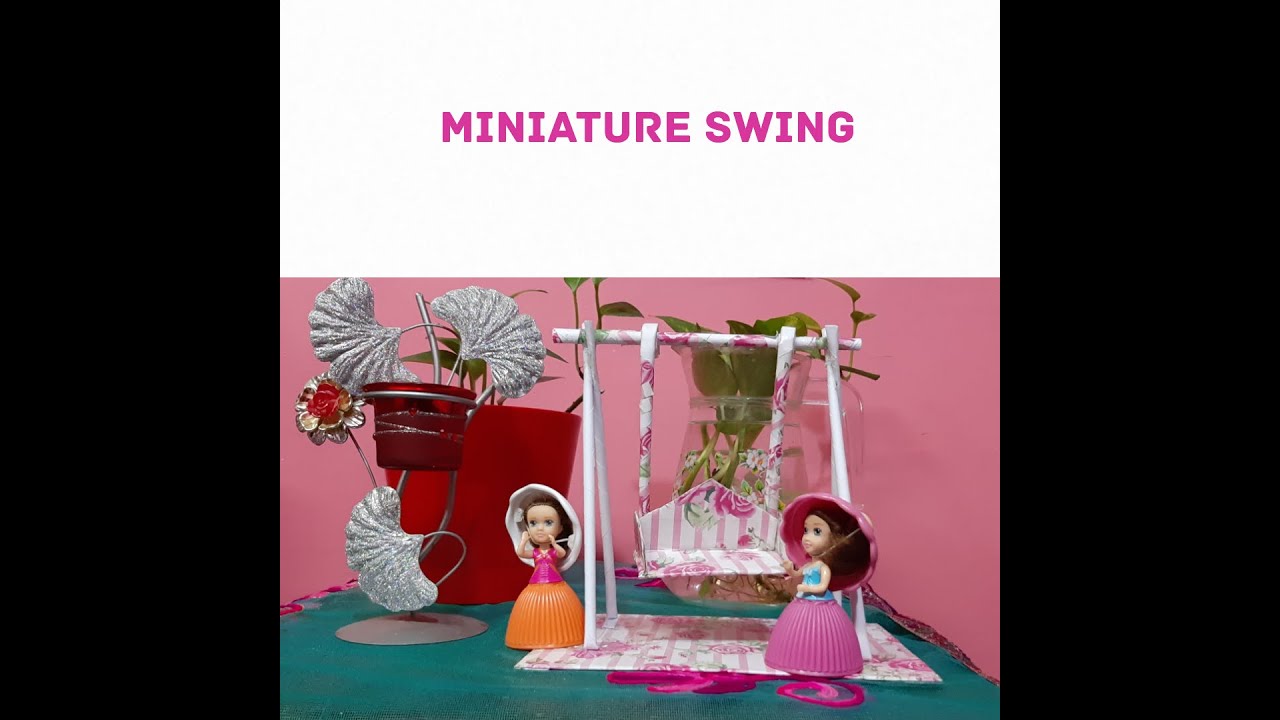 Miniature Swing/DIY Paper Swing/ Paper Craft - YouTube