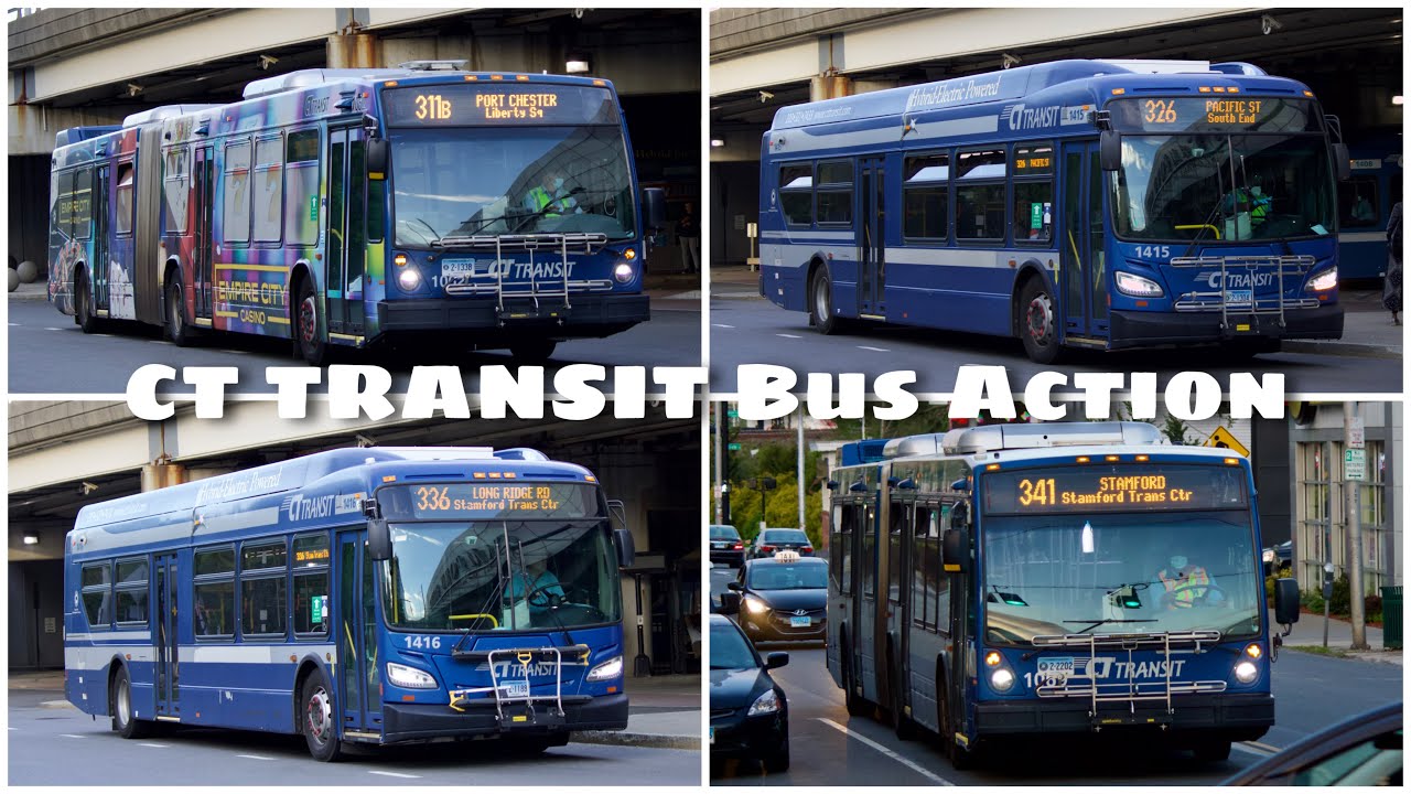 Connecticut Transit Bus Action (May 2022) - YouTube