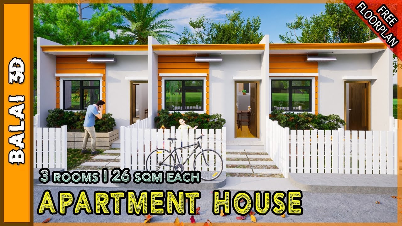 Small House Design | 4x6.5m | 26sqm | Apartment | Modern house design ...