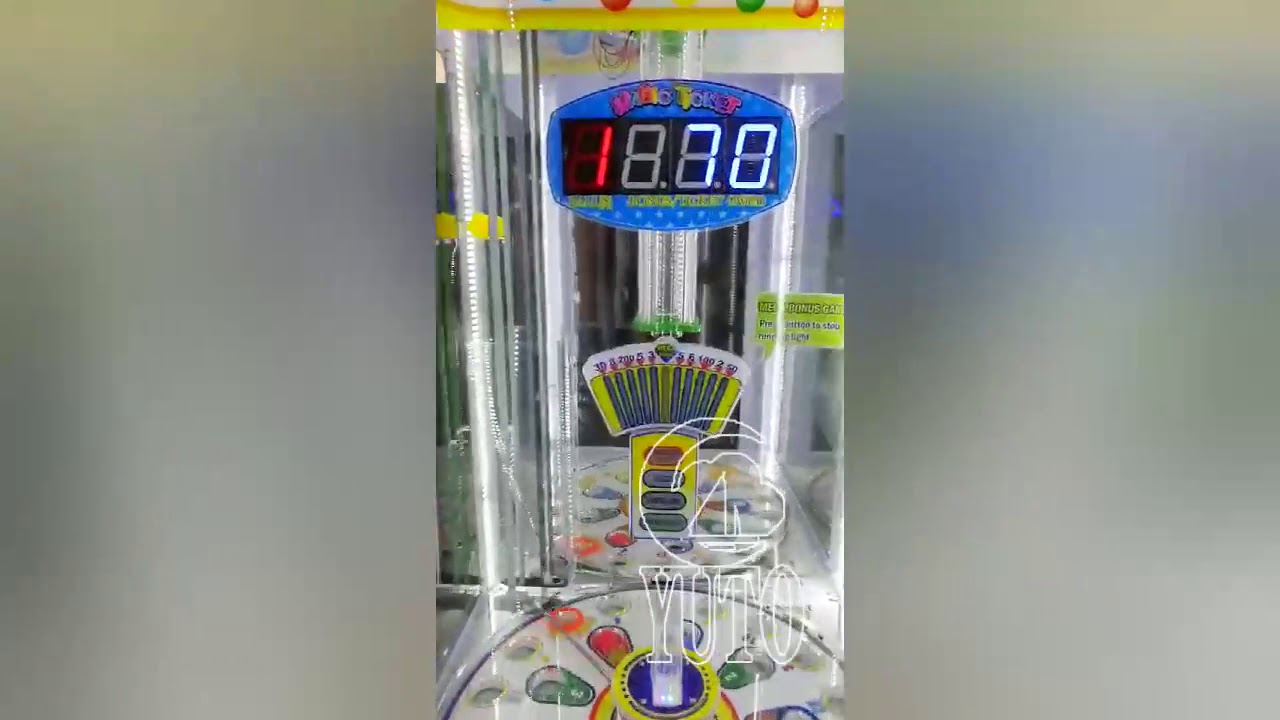 Magic-Ticket Bouncing ball redemption ticket game machine - YouTube