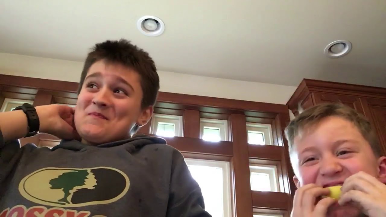 Colton and Gavin no reaction lemon challenge - YouTube