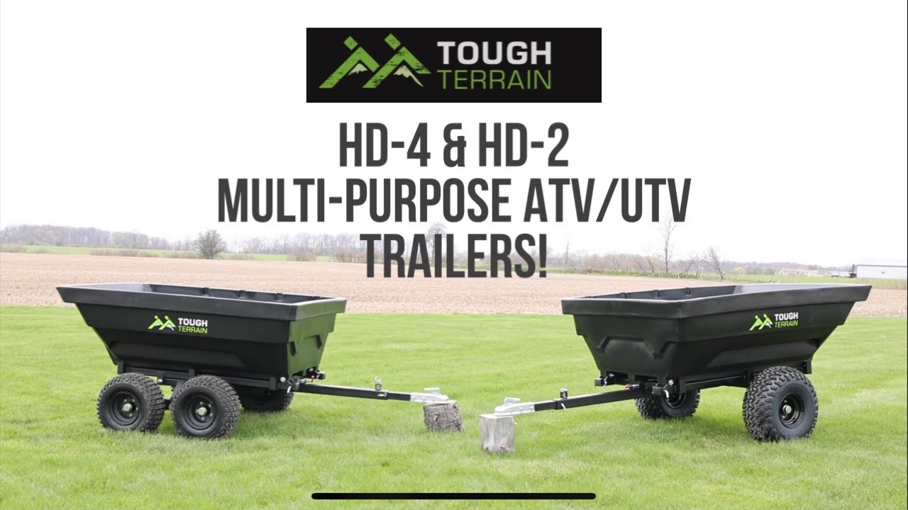 Tough Terrain Multi-Purpose ATV/UTV Trailer - YouTube