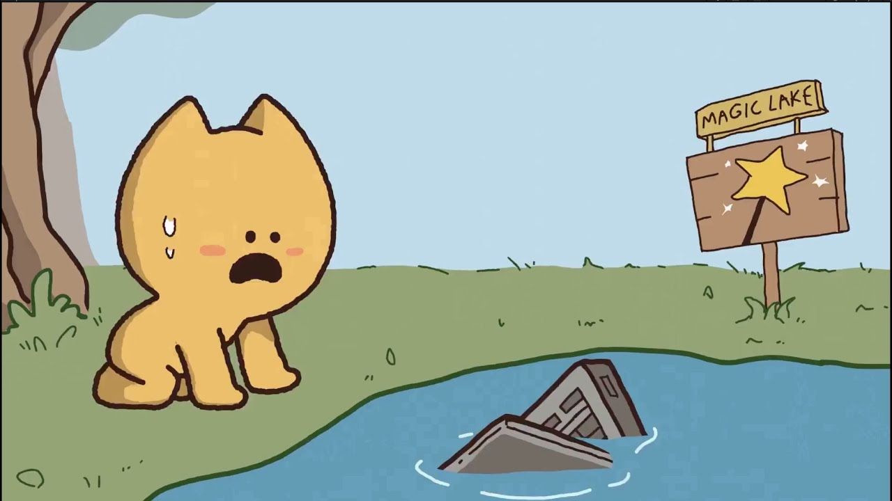 The Magic lake | Koffee Kat Shorts : Funny animation made in Grease ...