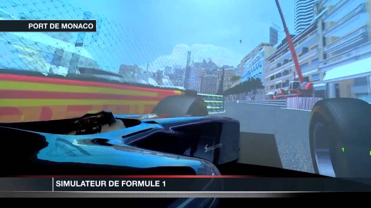 Course automobile: Un simulateur pour professionnels à Monaco - YouTube