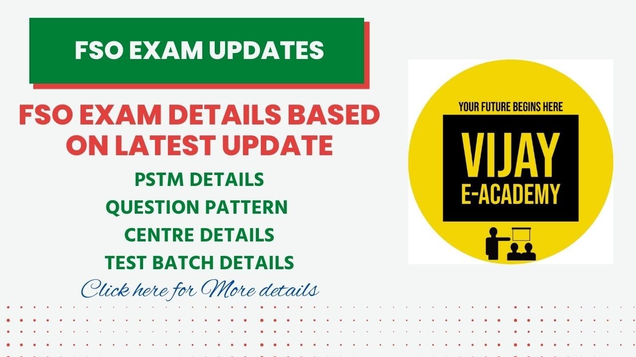 FSO EXAM DETAILS BASED ON LATEST UPDATE - YouTube