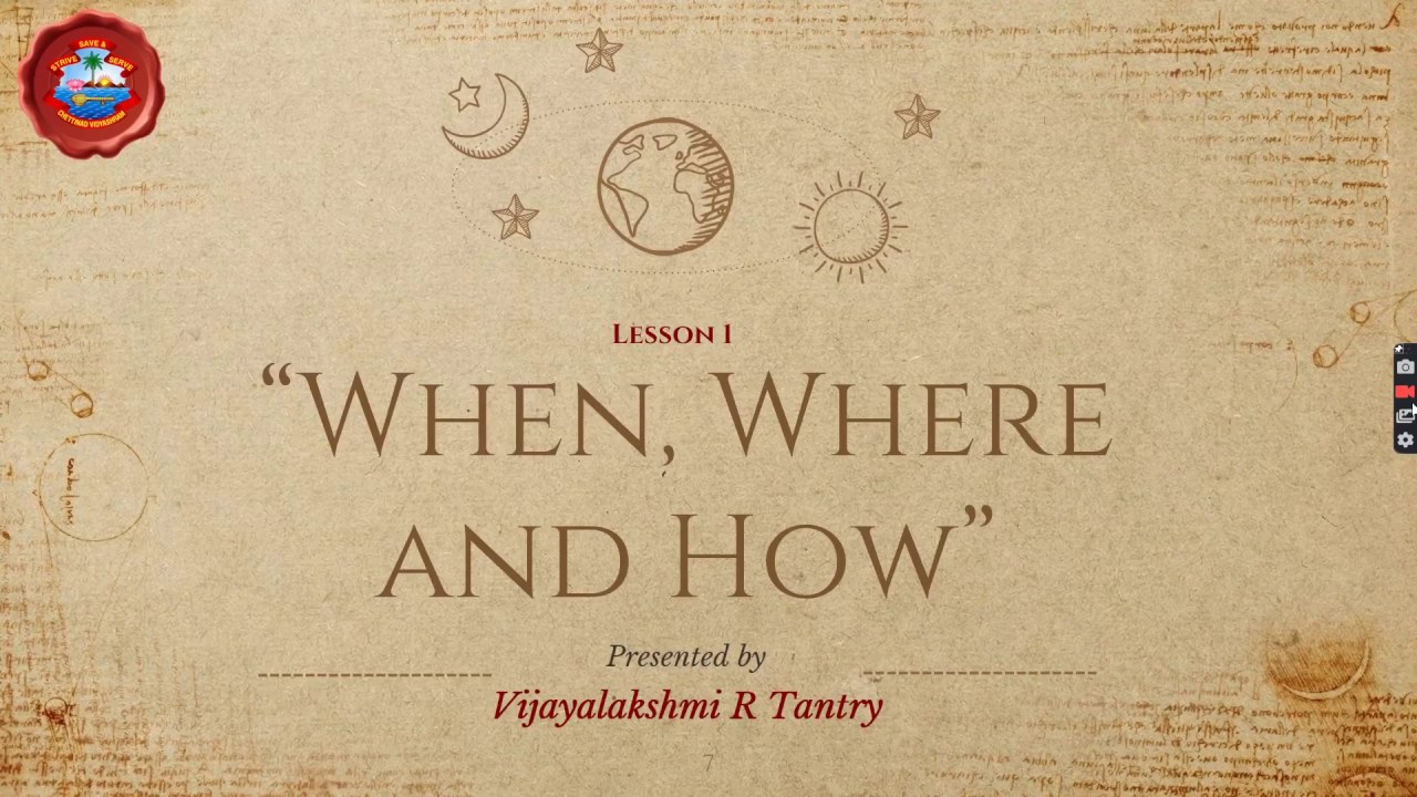 Lesson 1: When, Where & How [Full Video] - YouTube