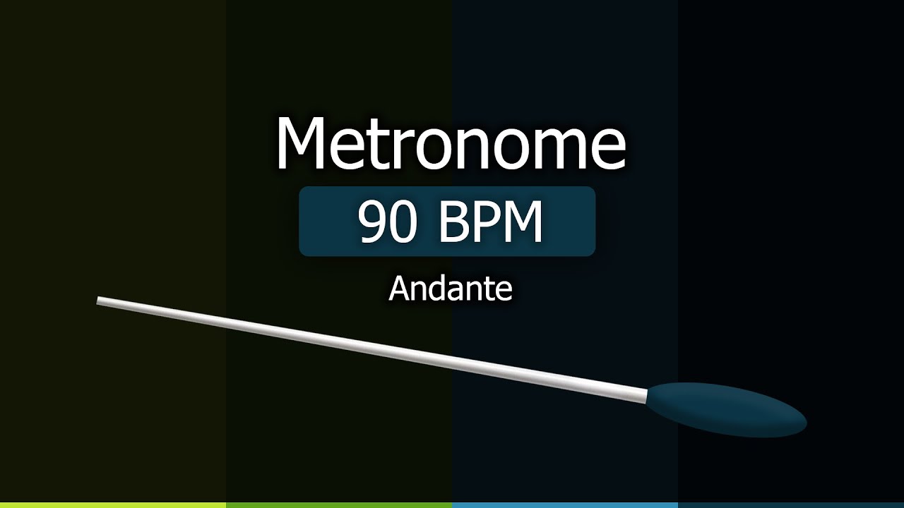 Metronome 90 BPM Andante🎵 Perfect for practice! - YouTube