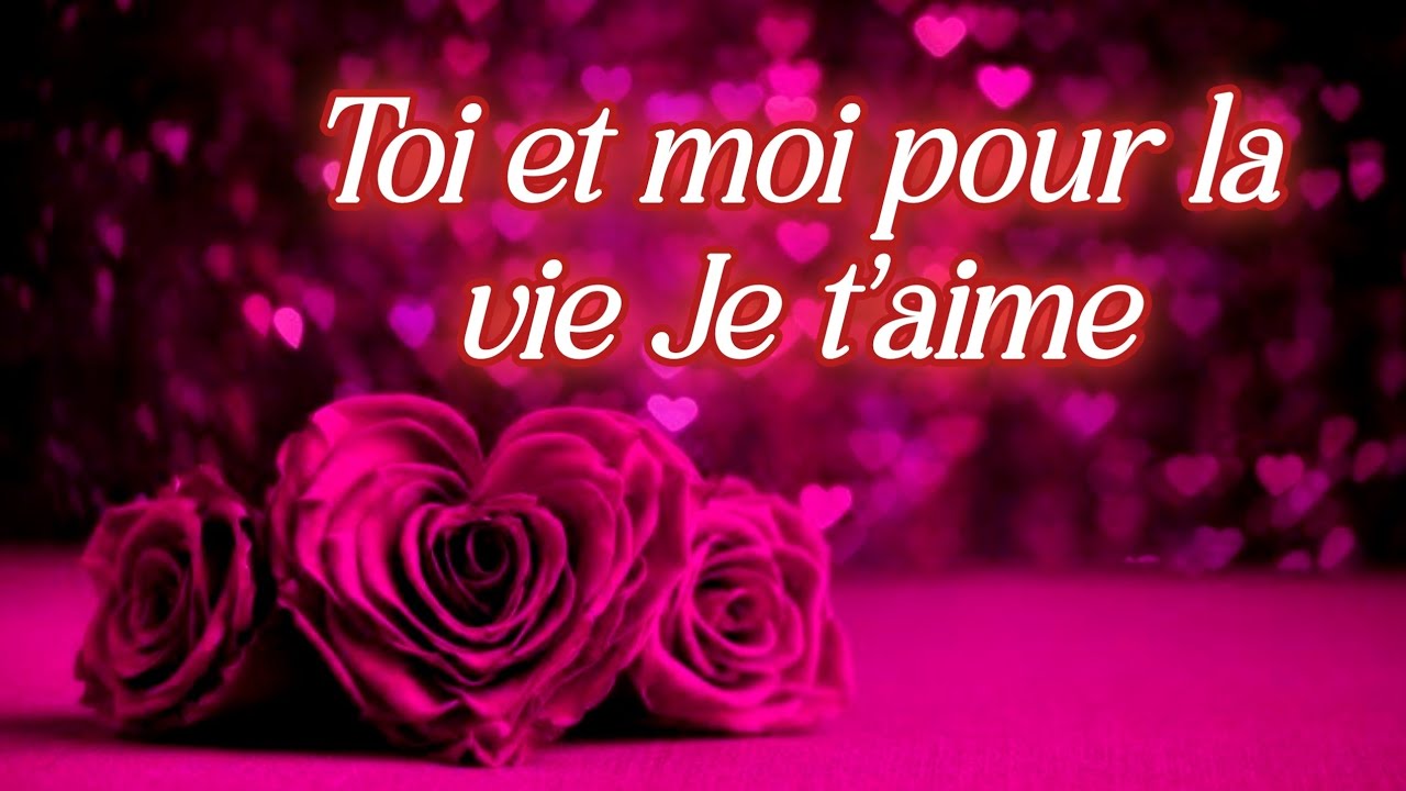 Toi et moi pour la vie Je t'aime💕poème d'amour touchant💕mots d'amour ...
