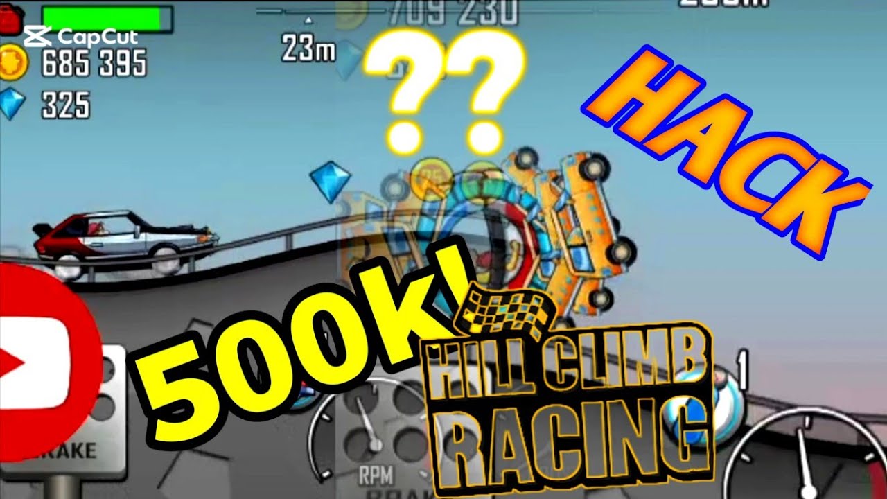 Fast Car on highway hack in hill climb racing ||hack difficult game ...