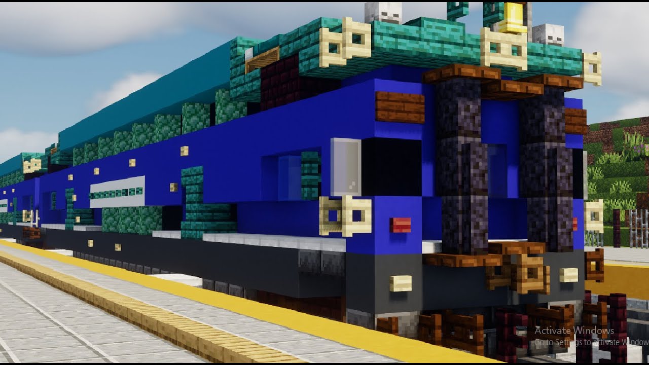 Minecraft coaster passenger & cab car BI-level coach car Tutorial - YouTube