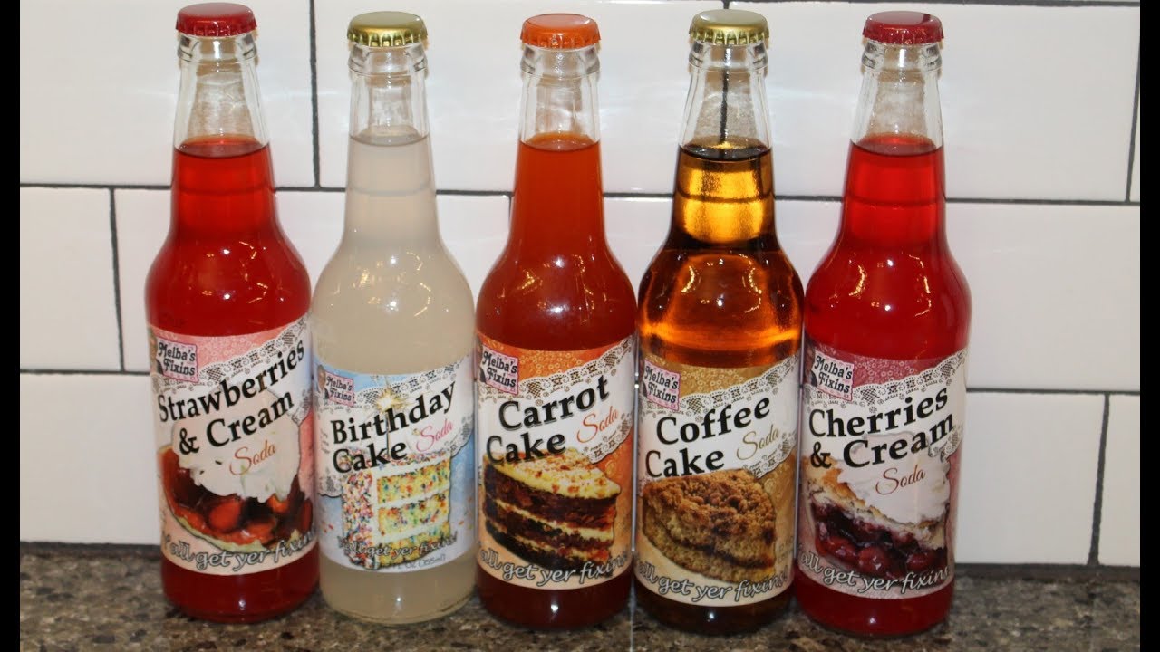 Melba’s Fixins Soda: Strawberries & Cream, Birthday Cake, Carrot Cake ...