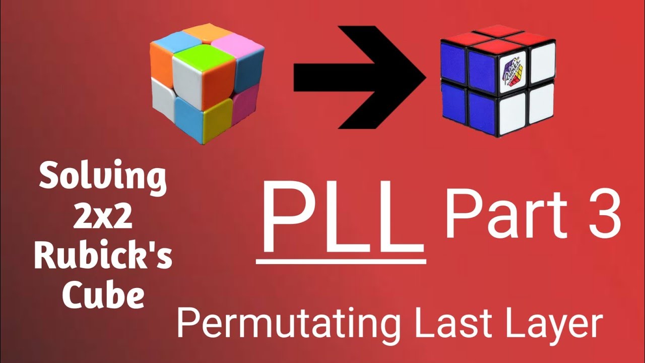 Solving 2x2 Rubick's Cube | Part 3 | PLL | Permutating the last layer ...