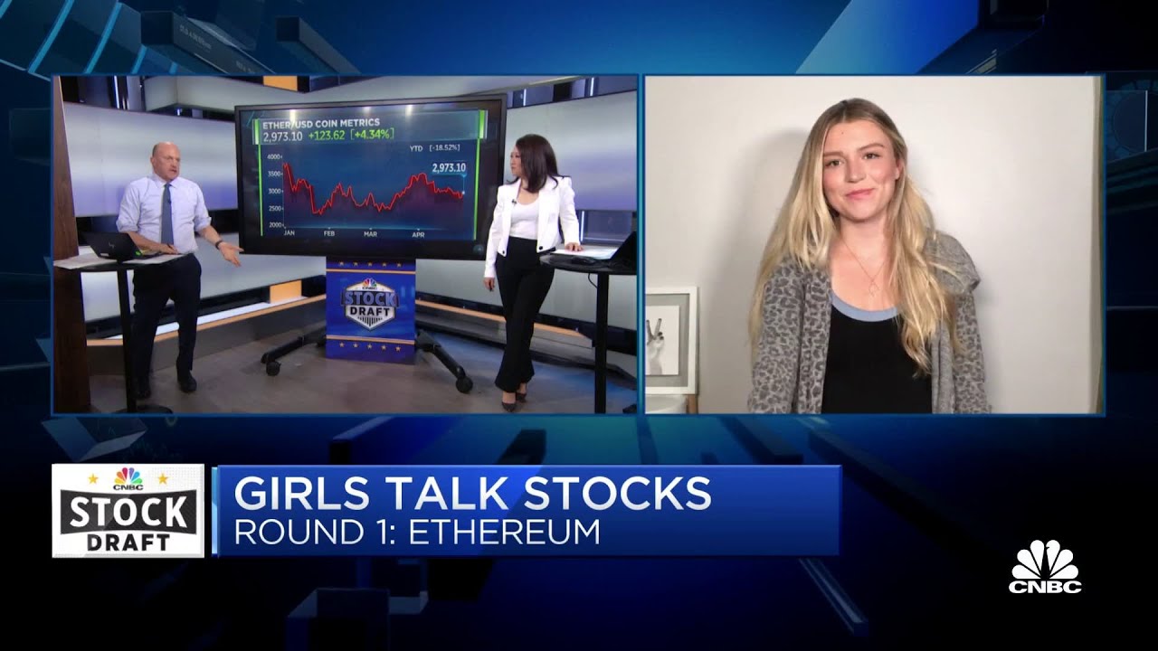 TikTok's Kayla Kilbride scoops up ethereum in CNBC Stock Draft - YouTube