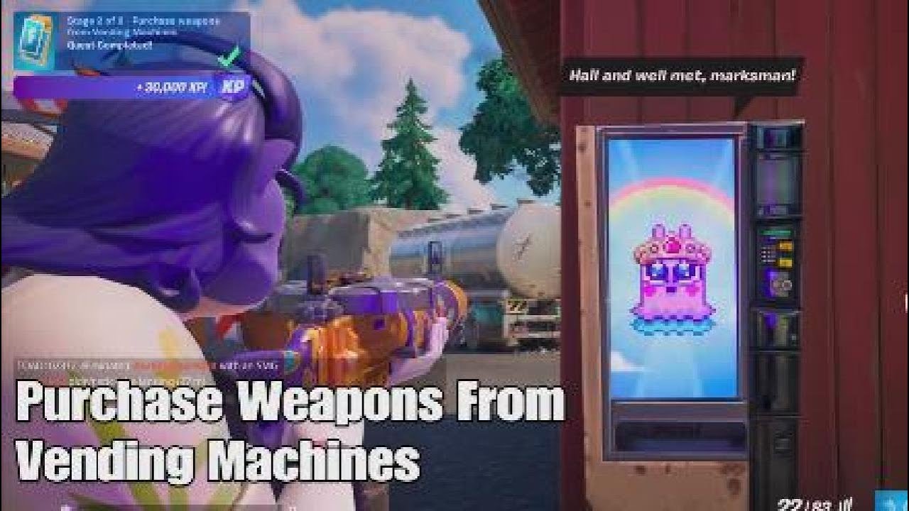 Purchase Weapons From Vending Machines - Stage 2 of 2 - Fortnite Weekly ...
