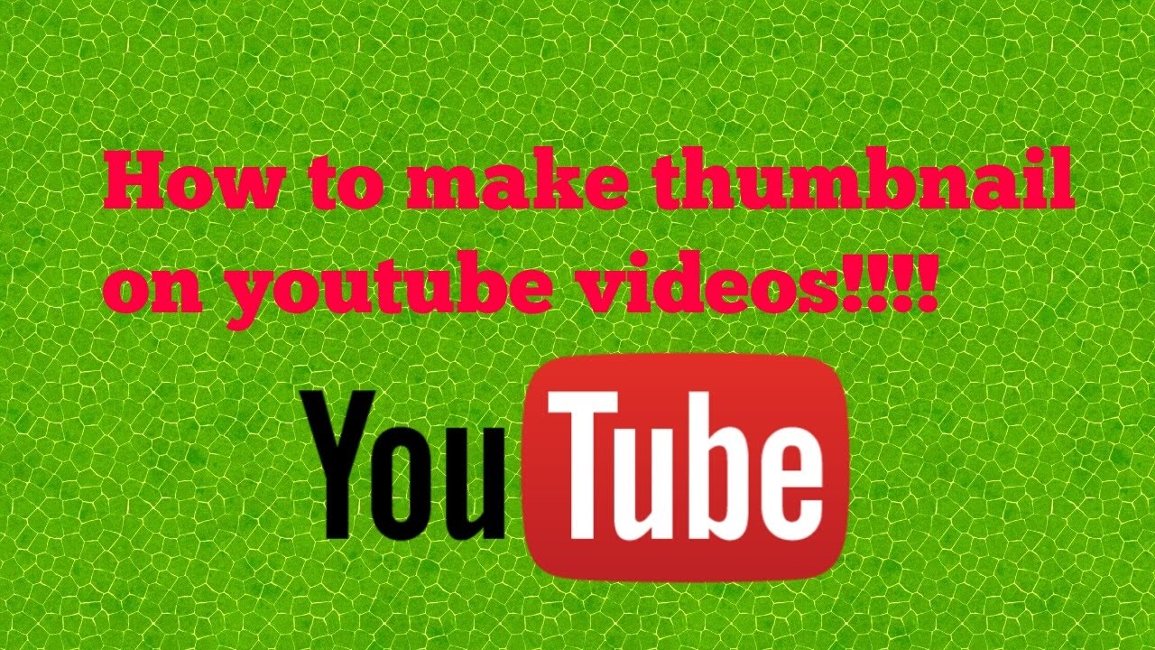 How to put thumbnail on youtube videos! (2017) - YouTube