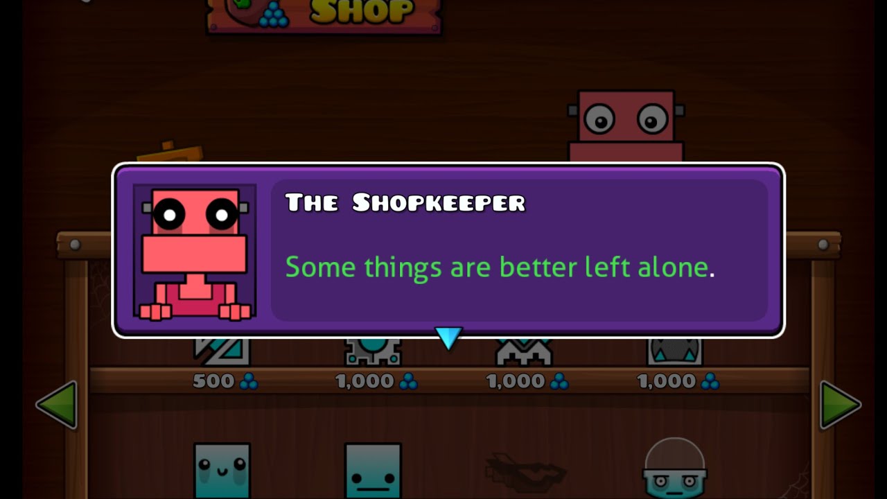 How to ragebait the shopkeeper in geometry dash - YouTube
