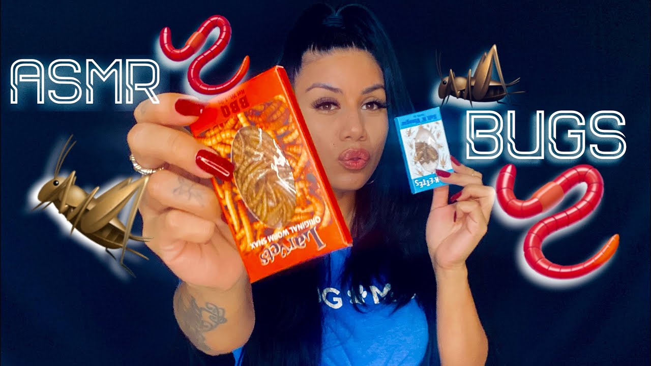 ASMR EATING BUGS MUKBANG 먹방 (NO TALKING) SHEEATSASMR - YouTube