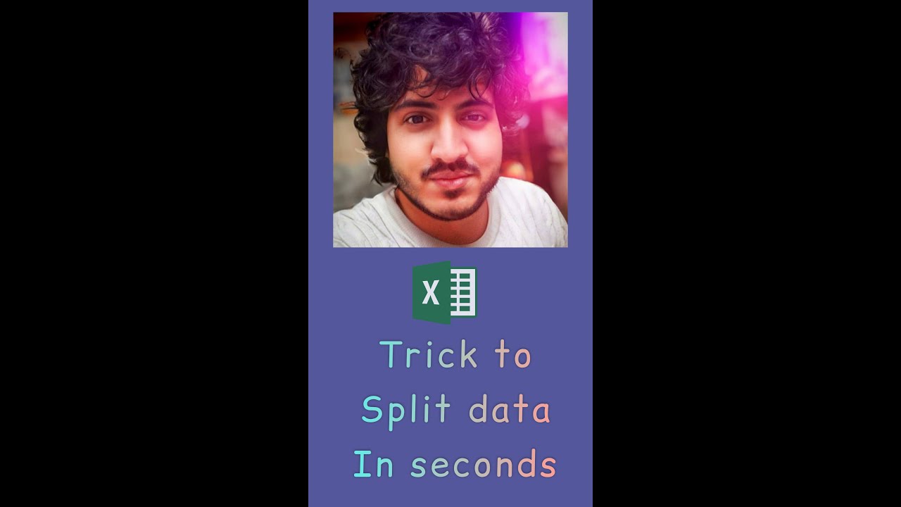Trick To Split Data In Seconds In Excel Exceltrick Exceltips Youtube