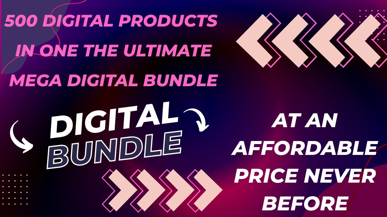 500 Digital Products in 1 The Ultimate Mega Digital Bundle | Digital ...