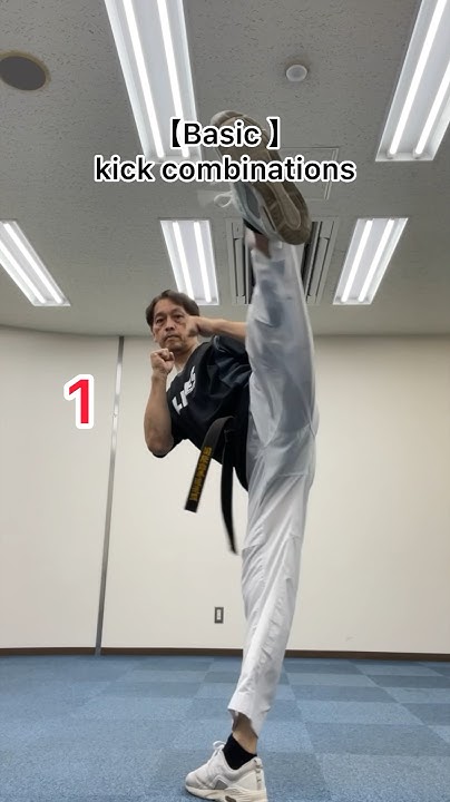 Basic kick combinations #tkd #taekwondo #コンビネーション - YouTube