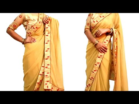 सिर्फ 3 मिनट में सिंगल पल्ला साड़ी पहना सीखें || Perfect Single Palla ...