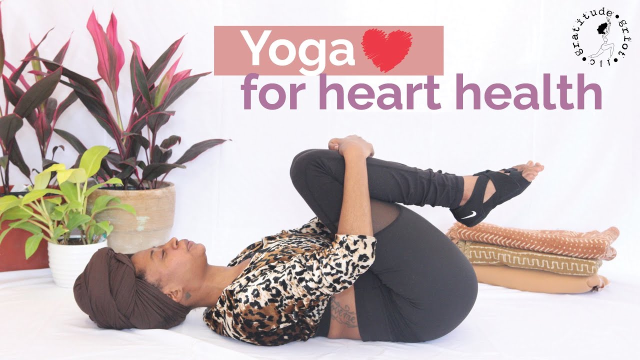 Yoga for Heart Health | 1 minute yoga - YouTube