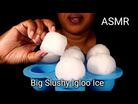 ASMR BIG SLUSHY IGLOO ICE|ICE EATING SOUNDS|NO TALKING - YouTube
