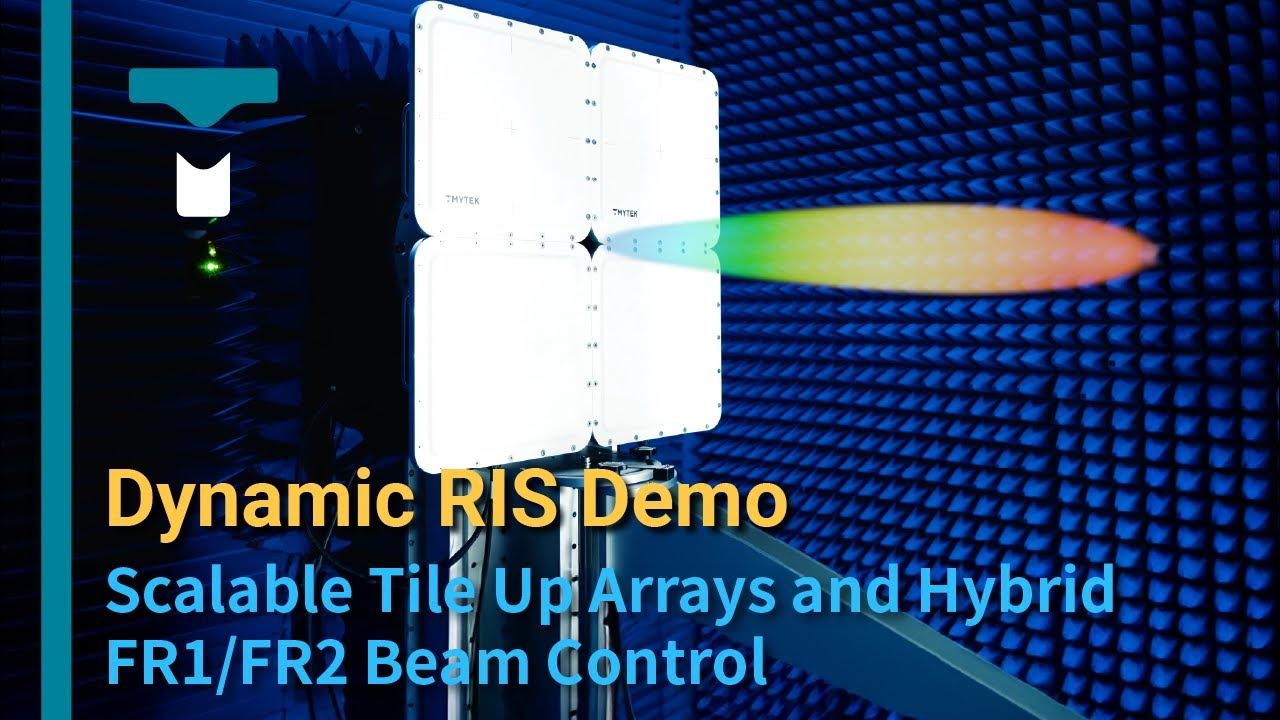 Dynamic RIS Demo Scalable Tile Up Arrays and Hybrid FR1FR2 Beam Control - YouTube