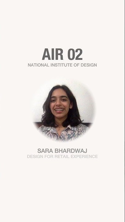 Congratulations SARA BHARDWAJ AIR 02 at NID M.Design for Design for Retail Experience #nid #ceed ...