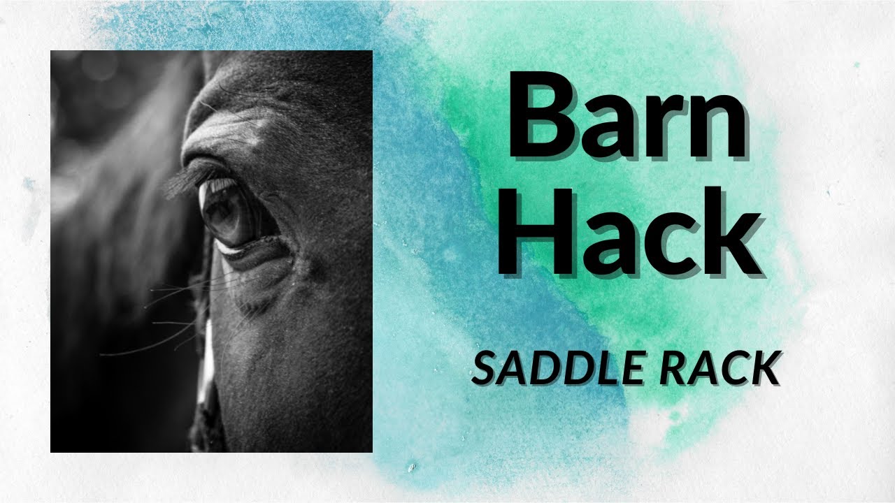 BARN HACK - Saddle rack - YouTube
