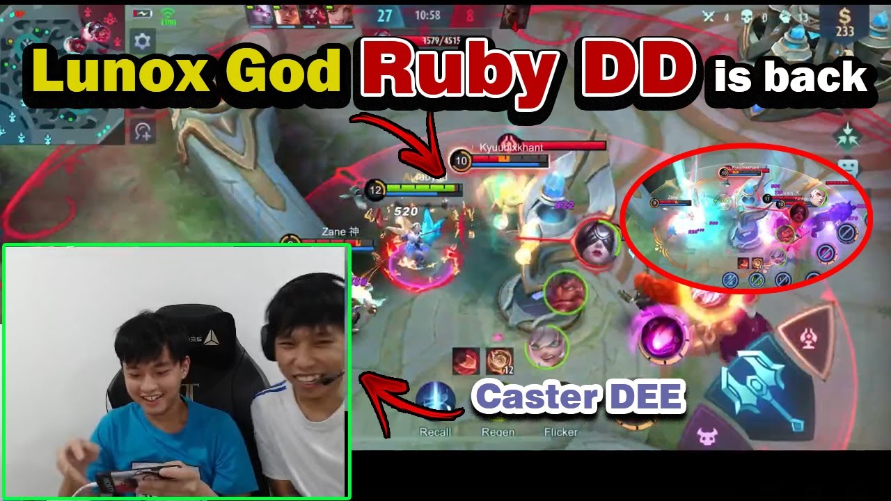 Ruby DD Liveမှာ lunoxကိုင်တာ ကြည့်ရင်း သတိရလို့ 😢 - YouTube