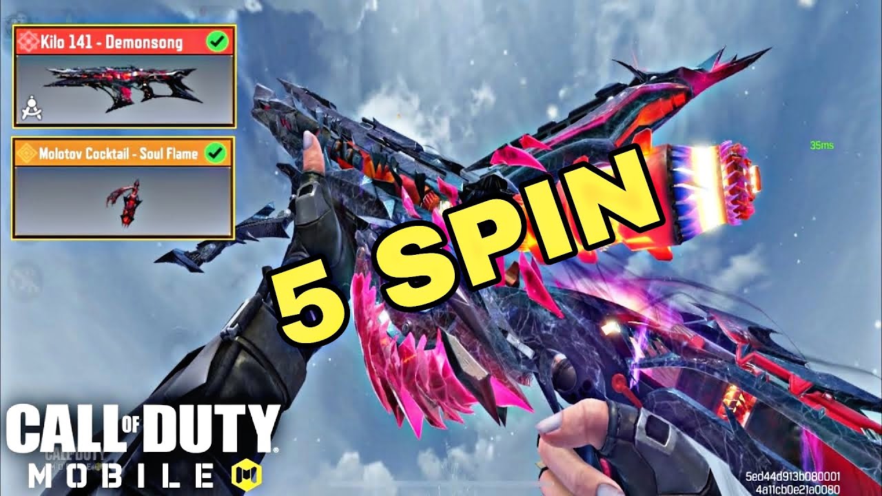 *NEW* MYTHIC KILO 141- DEMONSONG | COD MOBILE | 5 SPIN TRY IN CODM ...