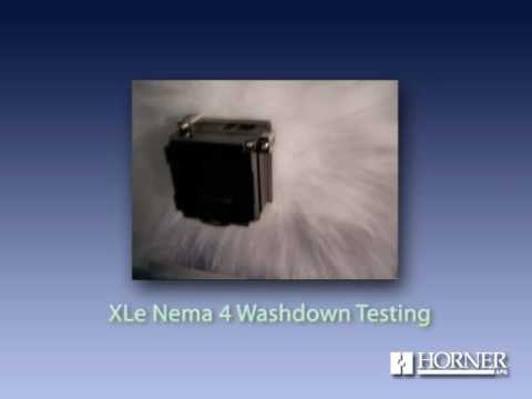 Horner APG Model XLe All-In-One Controller Washdown Test - YouTube