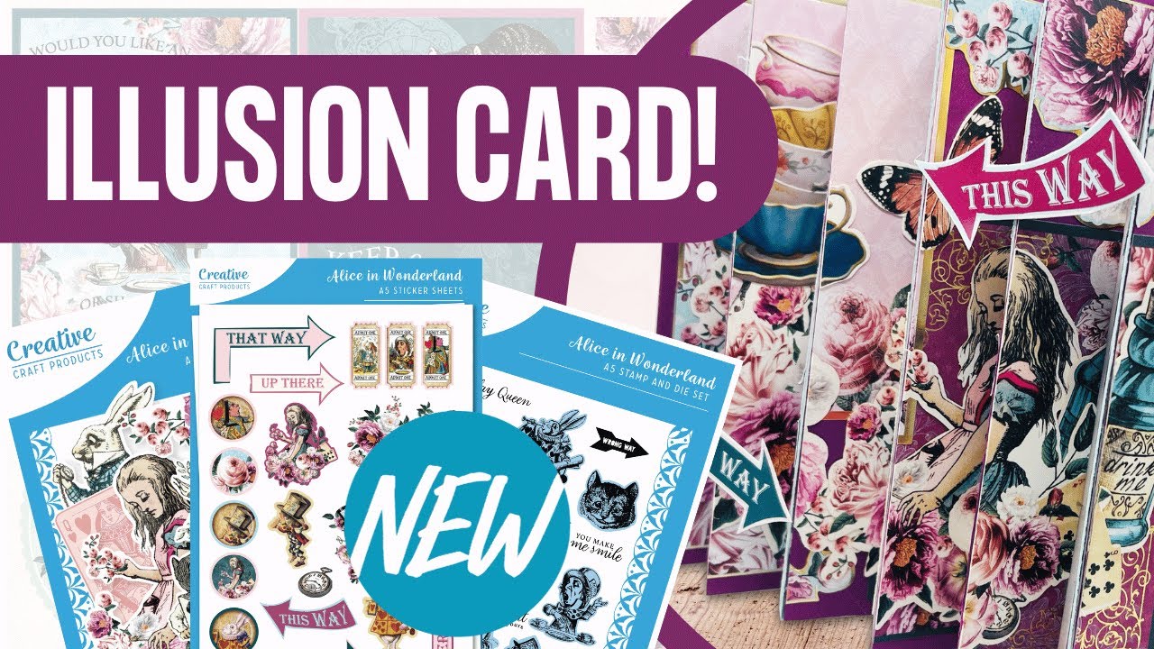 Learn how to make an ILLUSION CARD! Plus NEW Alice in Wonderland ...