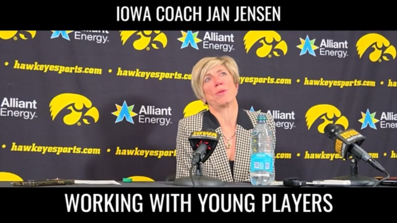 Iowa Hawkeye Coach Is Working With A Young Team #hawkeyes - YouTube