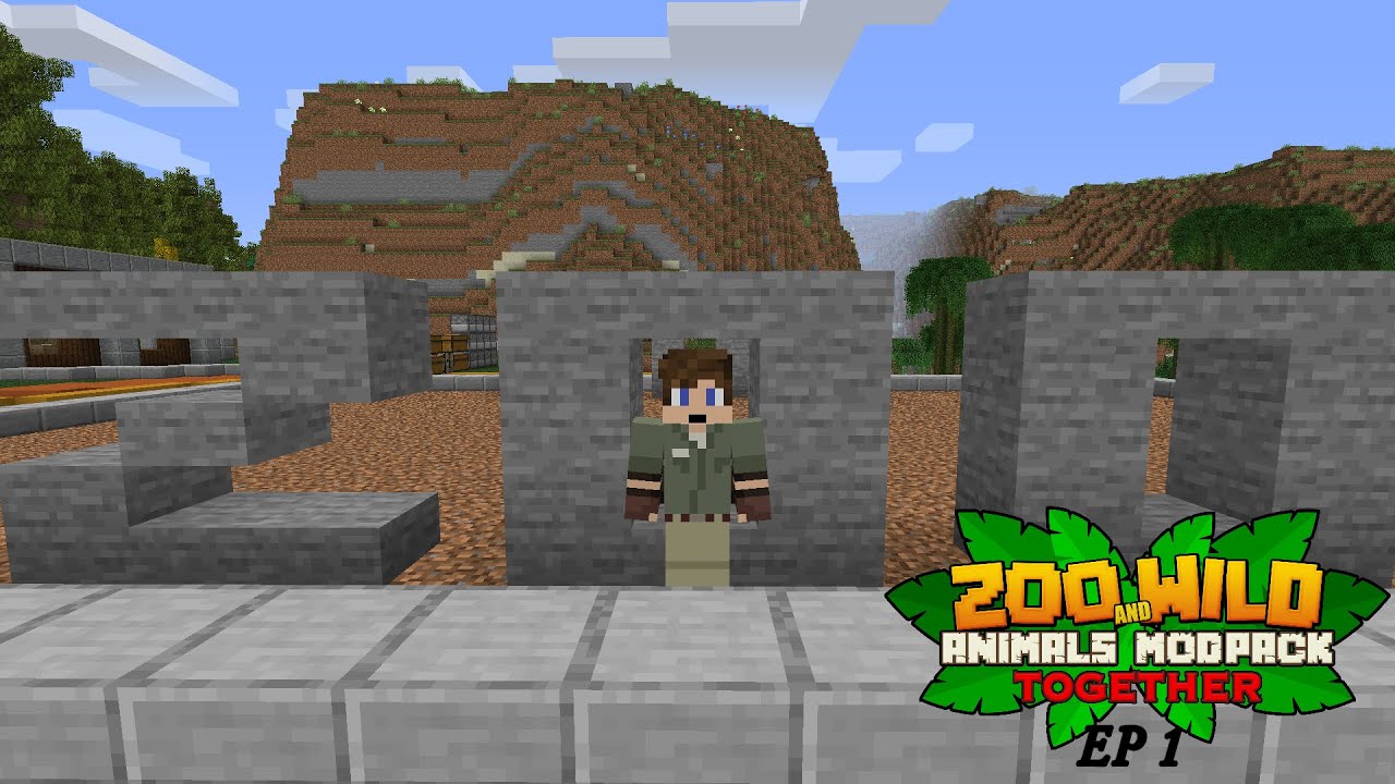 Minecraft: Zoo and Wild Animals (ZAWA) Mod - S1E1 - The Start - YouTube