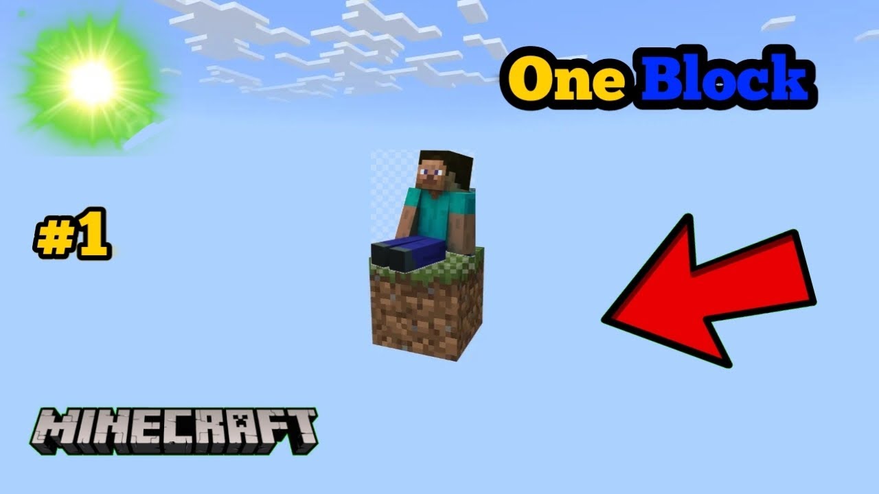 Minecraft But Only One Block|#1|@THE_INDIAN_MAGICIAN_GOD_1234 - YouTube