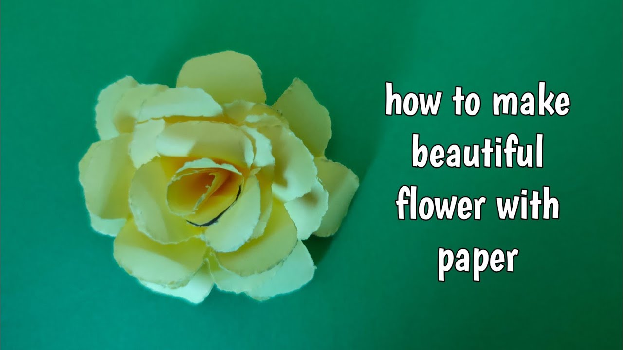 Paper Rose How To Make Realistic Easy Paper Roses Paper Flower DIY rose Flower Making YouTube paper-rose-how-to-make-realistic-easy-paper-roses-paper-flower-diy-rose-flower-making-youtube