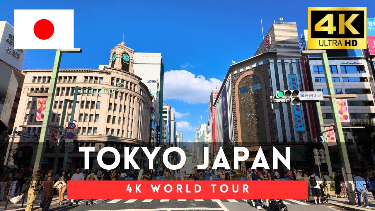 Tokyo 2024 - Japan 4K Autumn Walking Tour, Tokyo walk in Ginza to ...