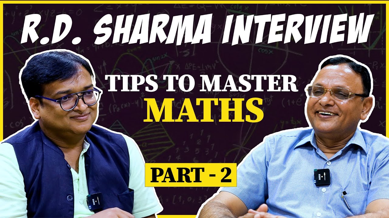 RD Sharma Sir: How to excel in Maths? RD Sharma answers | Maths Tips ...