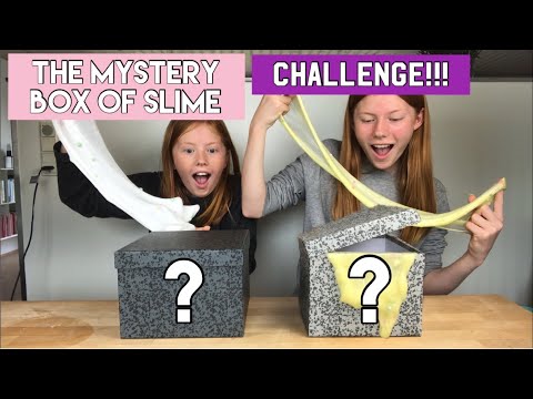 THE MYSTERY BOX OF SLIME CHALLENGE!!!!!