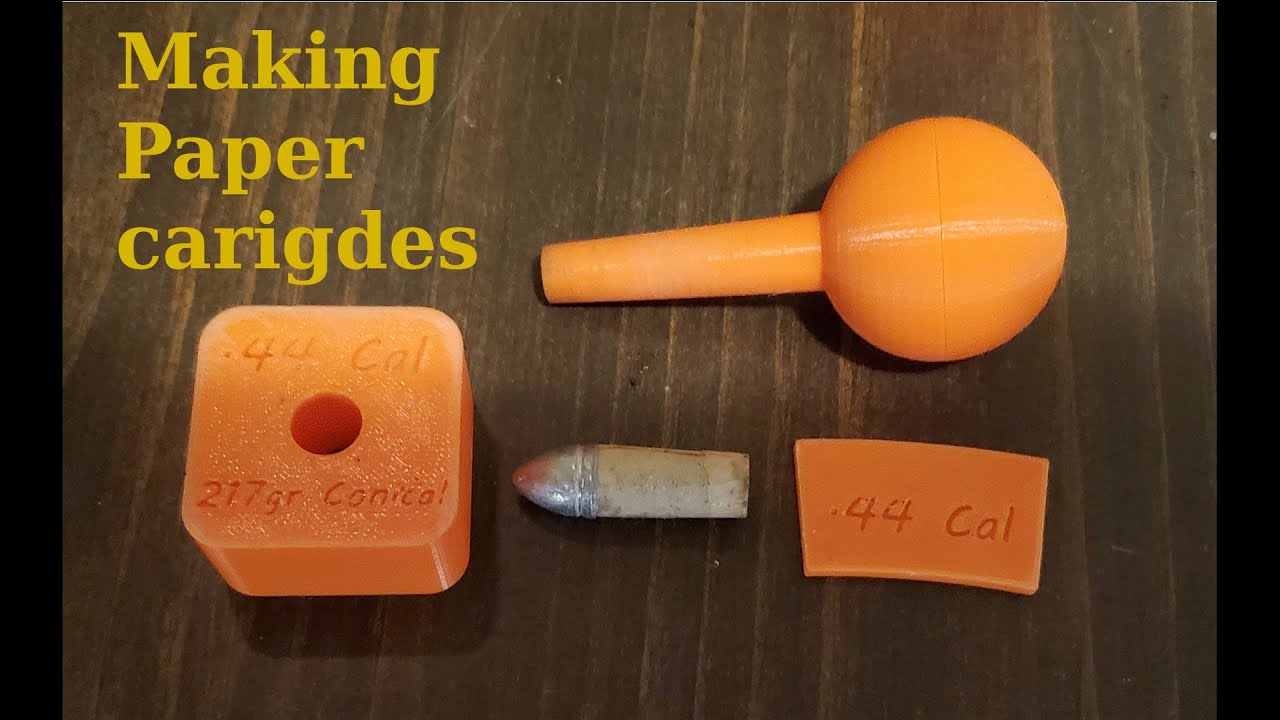 Making Paper Cartridge With 3d Printed Mandrel And Die Set YouTube making-paper-cartridge-with-3d-printed-mandrel-and-die-set-youtube
