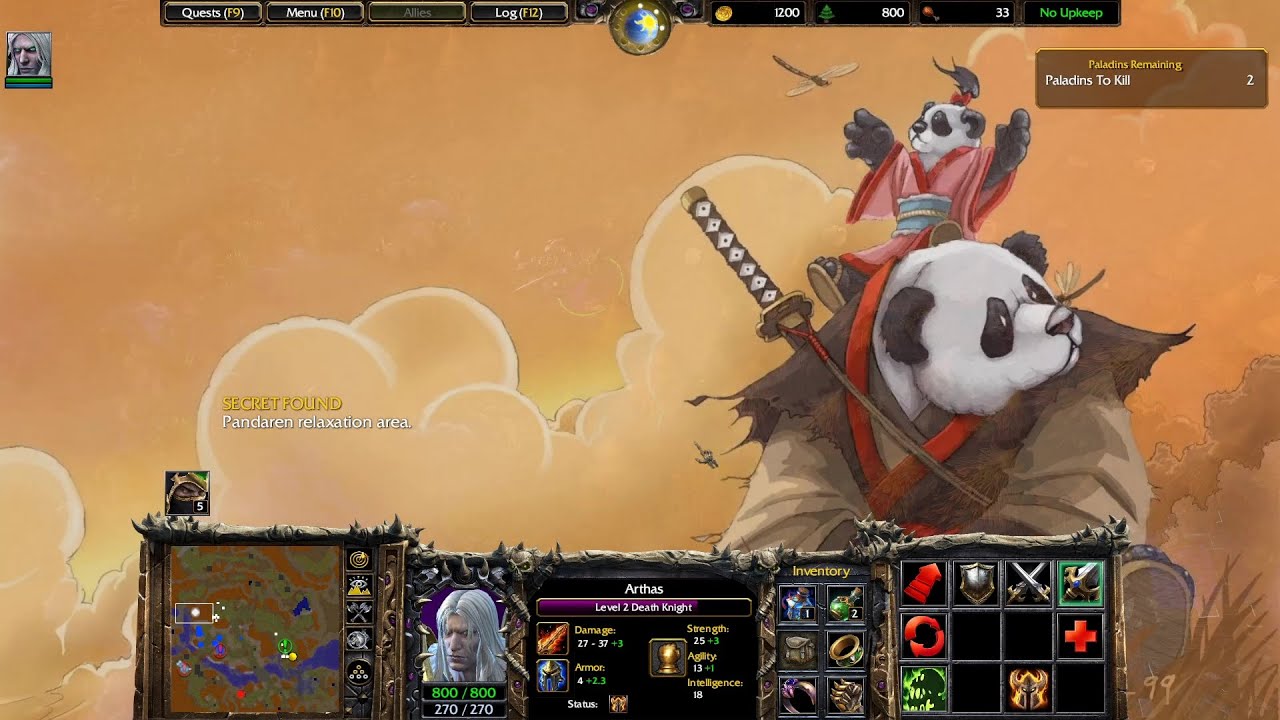 Secret: Pandaren Relaxation Area (Undead Campaign) | Warcraft III ...