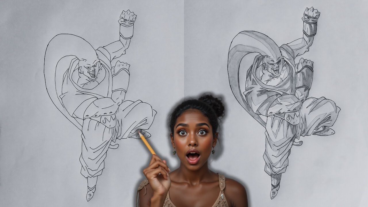 How to Draw Super Buu from Dragon Ball Z | Step-by-Step Drawing ...